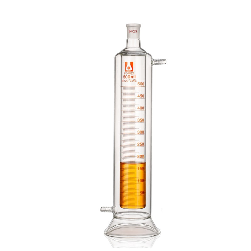 Double jacketed measuring cylinder, capacity 200 to | Laborxing