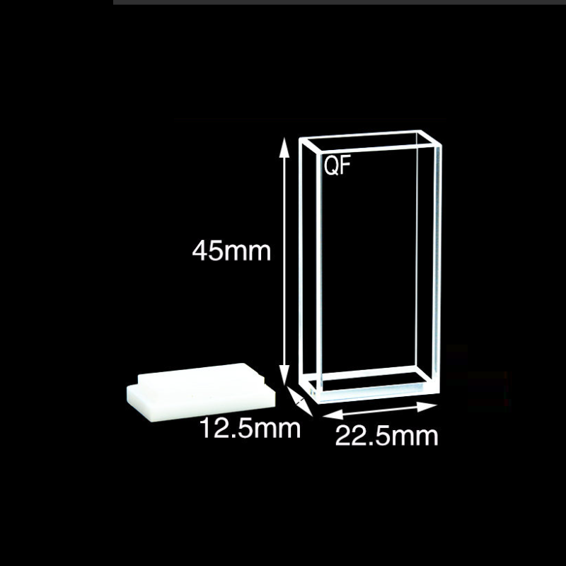 UV quartz marco cuvette with PTFE lid, 5 clear window | Laborxing