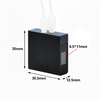 UV quartz macro tablet dissolution cell with PTFE tubing ,2 clear wind ...
