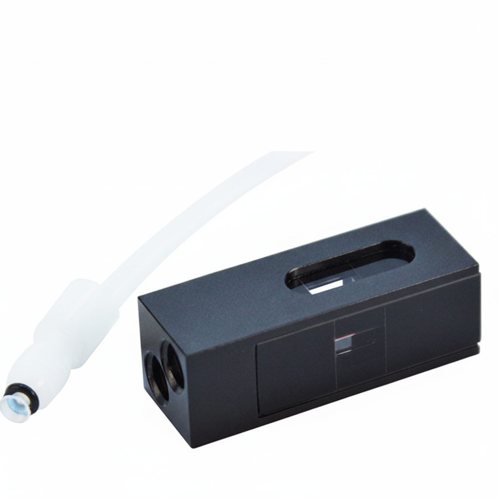 UV quartz sub-micro tablet dissolution cell with PTFE tubing and 4x6 m ...