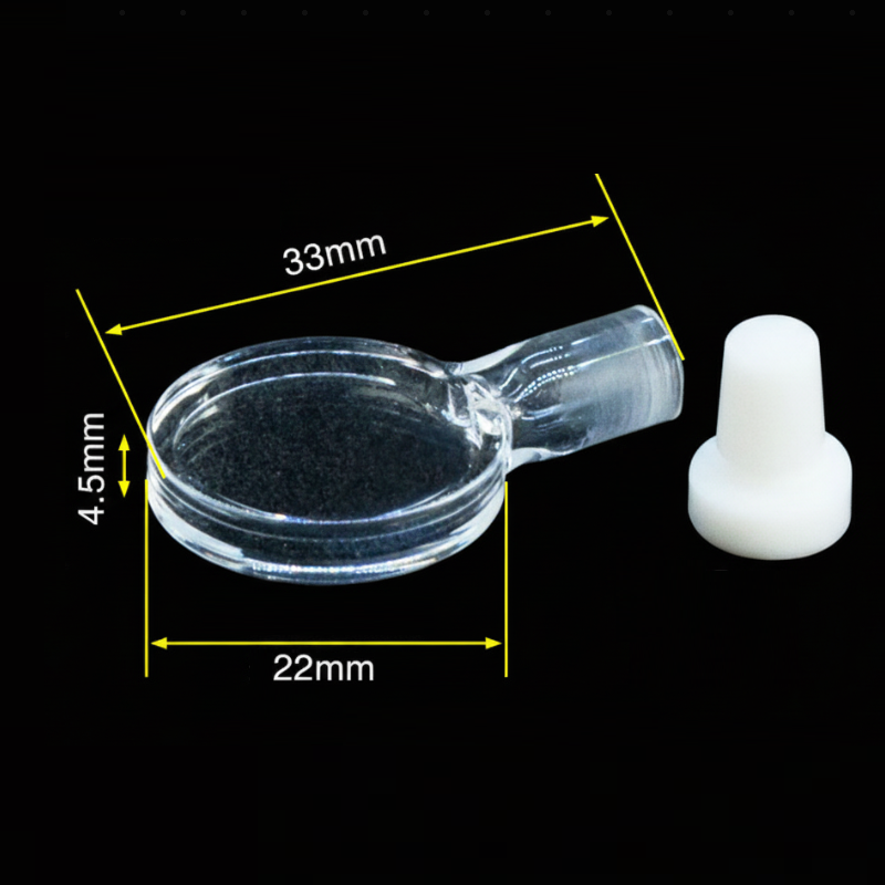 UV quartz cylindrical cuvette with PTFE stopper | Laborxing