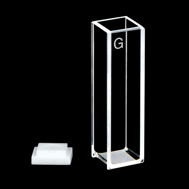 Optical glass Marco cuvettes with PTFE lid, Lightpath 10 mm | Laborxing