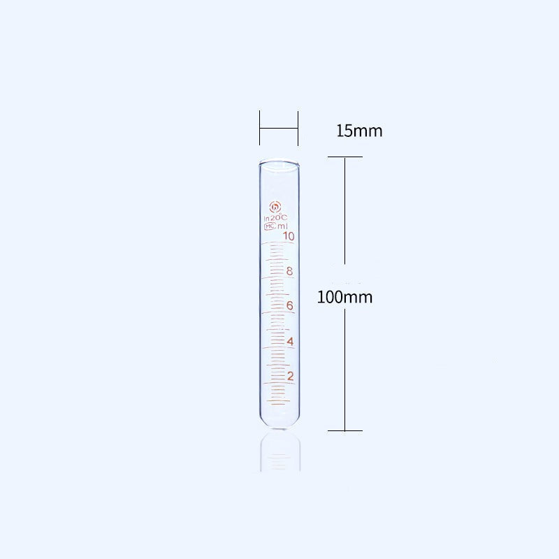 10 pcs/pack, glass test tube, graduated | Laborxing