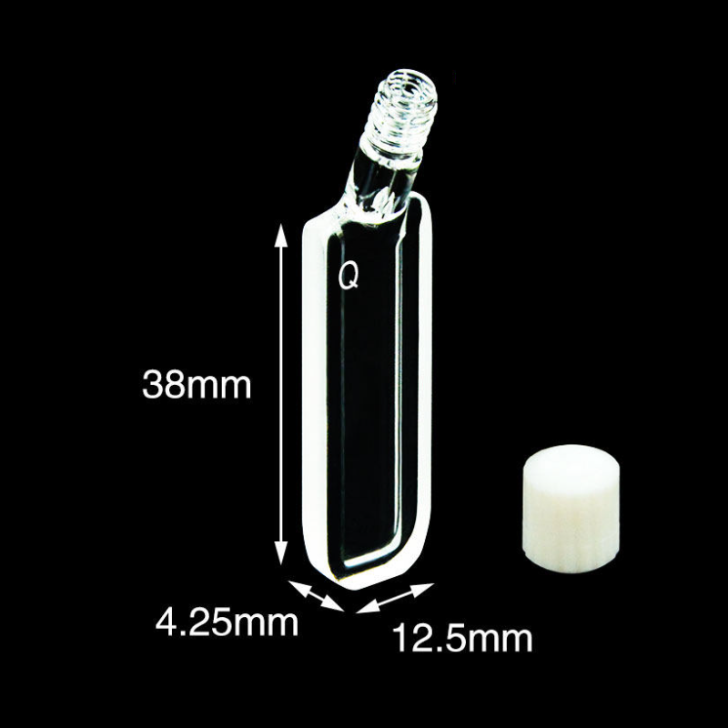 UV sub-micro beveled cuvette with PTFE screw cap, lightpath 1 mm ...