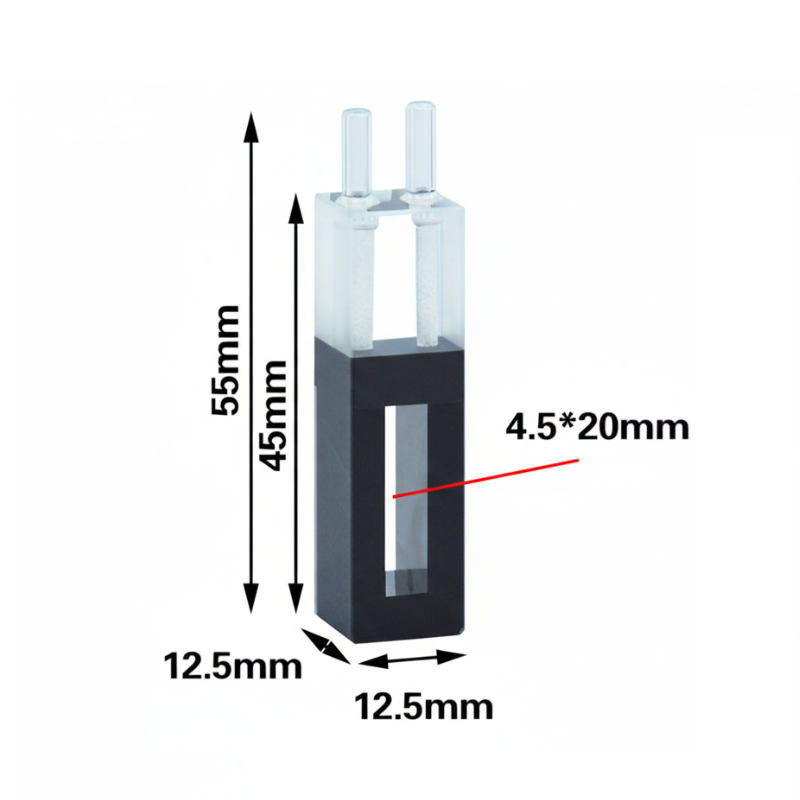 UV quartz semi-micro flow through cell,lightpath 10 mm | Laborxing