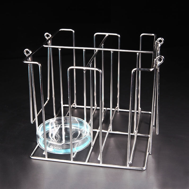 Petri dish stands for diameter 60 mm to 90 mm, stainless steel | Laborxing