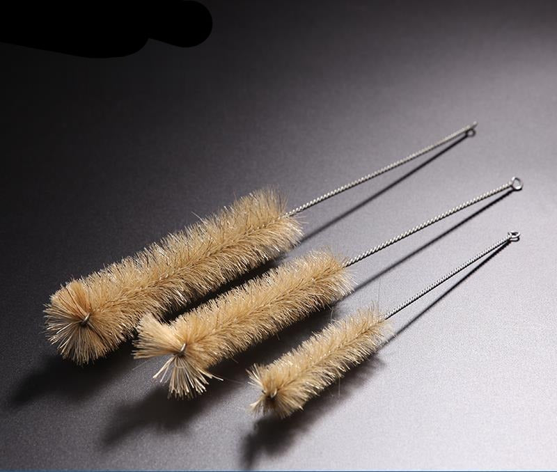 Cleaning brush for test tubes, galvanised twisted-in wire | Laborxing