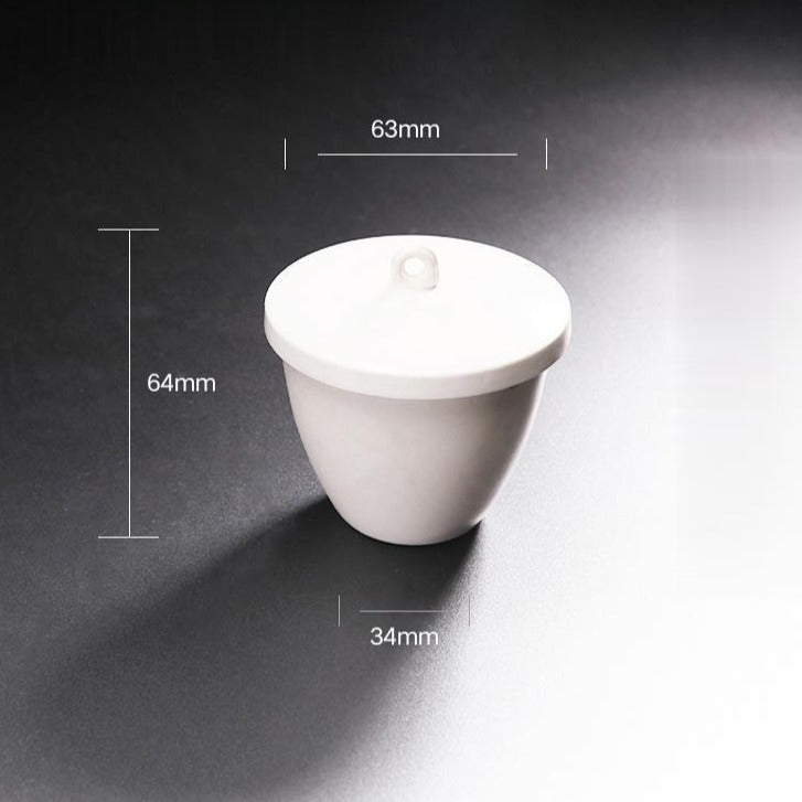crucible with lid function