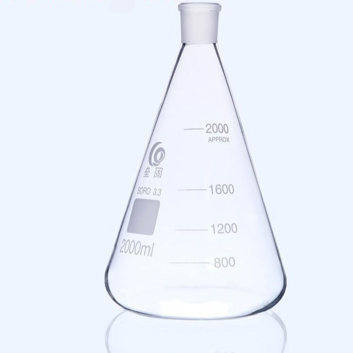 Erlenmeyer flask with ground glass joint, 25 ml to | Laborxing