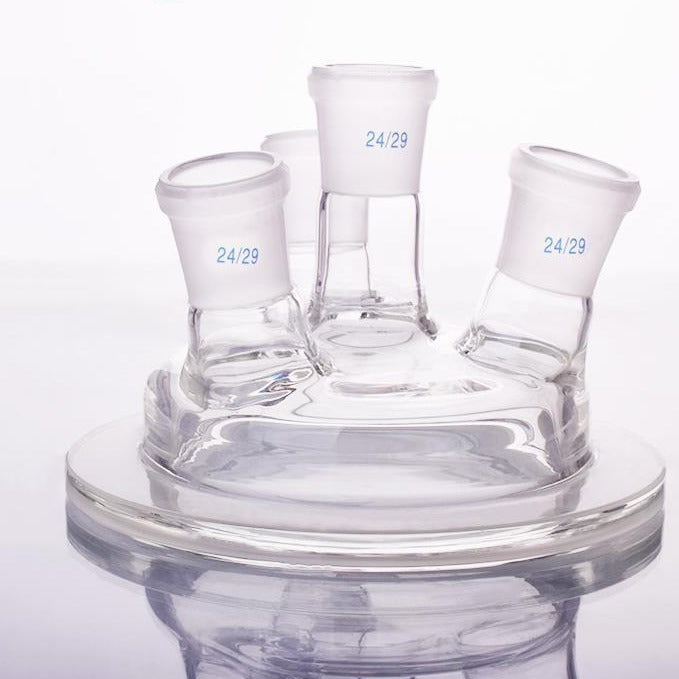 Double jacketed flat bottom cylindrical reaction vessel, flange diamet ...