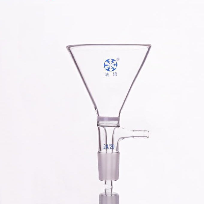 Funnel with frit, joint and hose connector, diameter | Laborxing