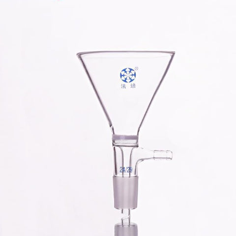 Funnel with frit, joint and hose connector, diameter | Laborxing