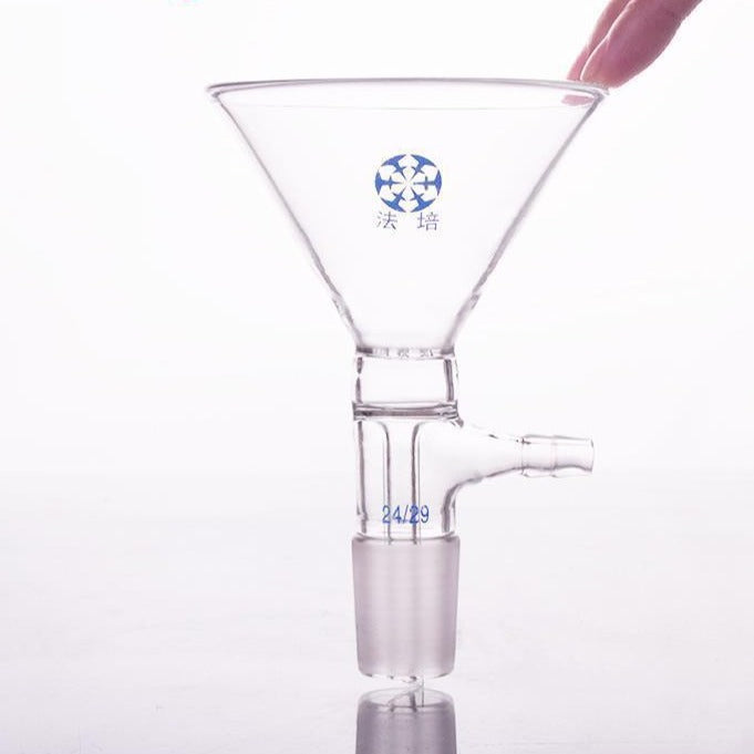 Funnel with joint and hose connector, diameter 50 mm to 150 mm | Laborxing