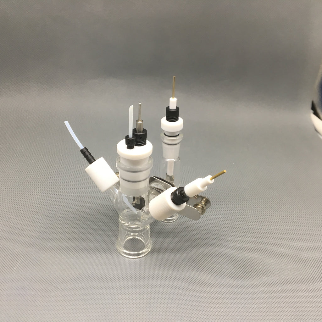 5 holes Dual chamber H-cell membrane low volume electrochemical | Laborxing