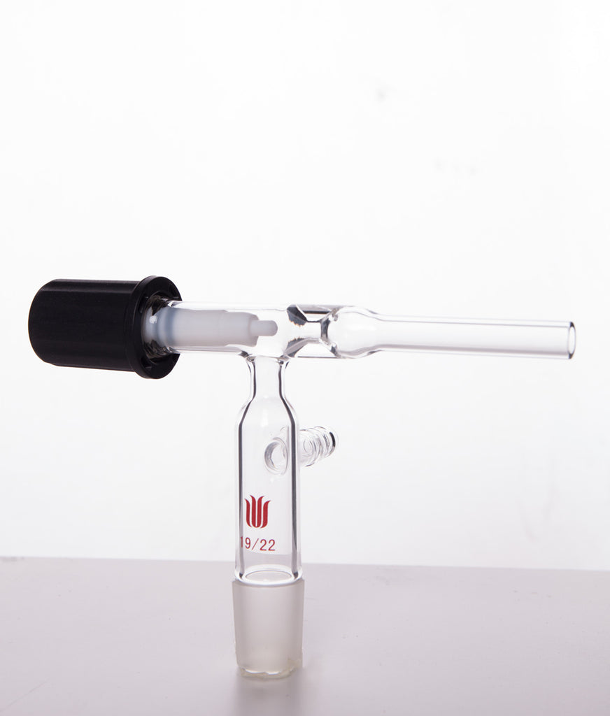 Connecting adapter with joint for chromatography flow control | Laborxing