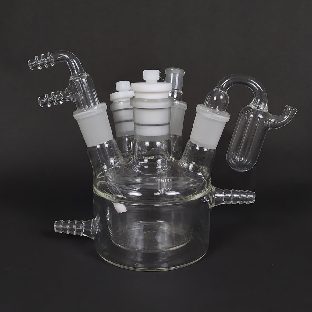 Double-jacketed electrochemical cell Kit, capacity 50 to 500 ml | Laborxing