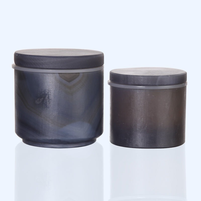 Agate grinding jar with lid and sealing ring, capacity 50 to 2.000 ml ...