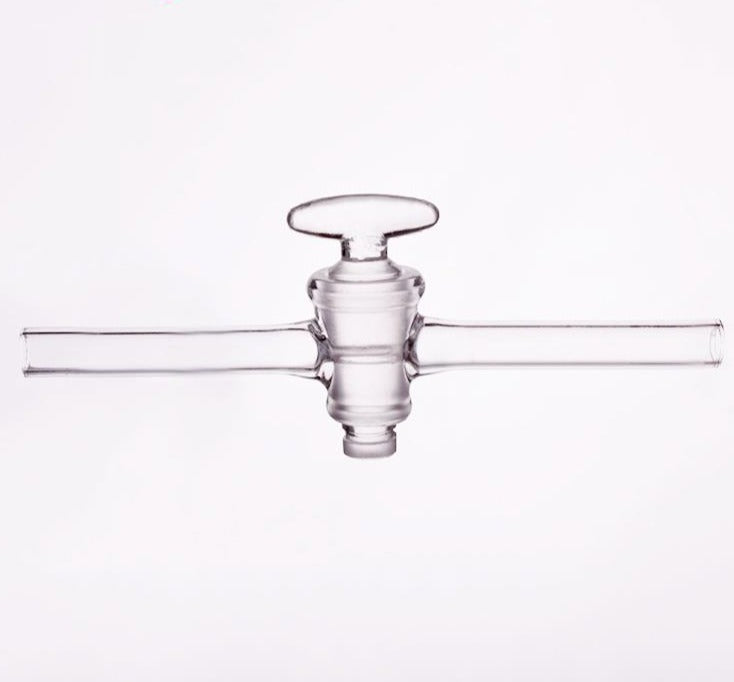 One-way tap with glass stopcock, hole diameter 2 to 8 mm | Laborxing