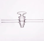 One-way tap with glass stopcock, hole diameter 2 to 8 mm | Laborxing