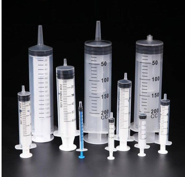 PVC Disposable syringe with double sealing ring, capacity 1 to 100 ml ...