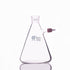 Suction bottle in erlenmeyer shape with unscrewable plastic connector ...