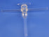 T-shaped three-way vacuum tap with glass stopcock | Laborxing