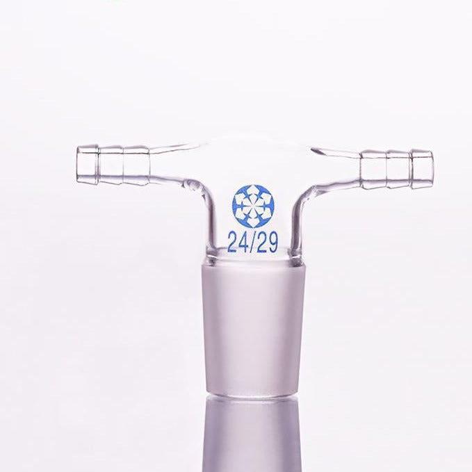 T-shaped connecting adapter with 2 hose connectors | Laborxing